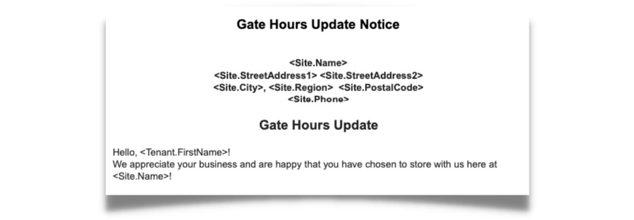 Gate Hours Update Letter [FREE Templates]