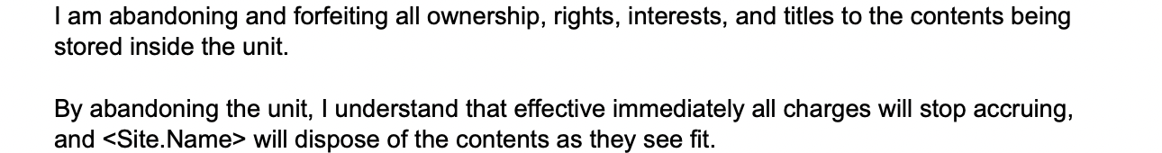 Keep Track & Watch Your Back with Our Self Storage Unit Abandonment Form