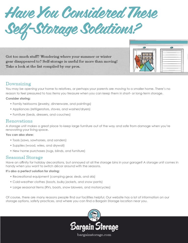 Should You Choose a Self-Storage Unit or a Moving Pod? [Checklist ...