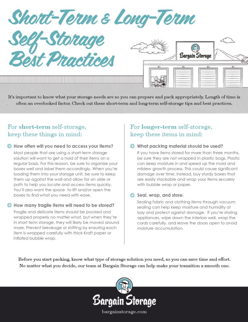 How to Pack for Short-Term vs. Long-Term Self-Storage [Checklist ...