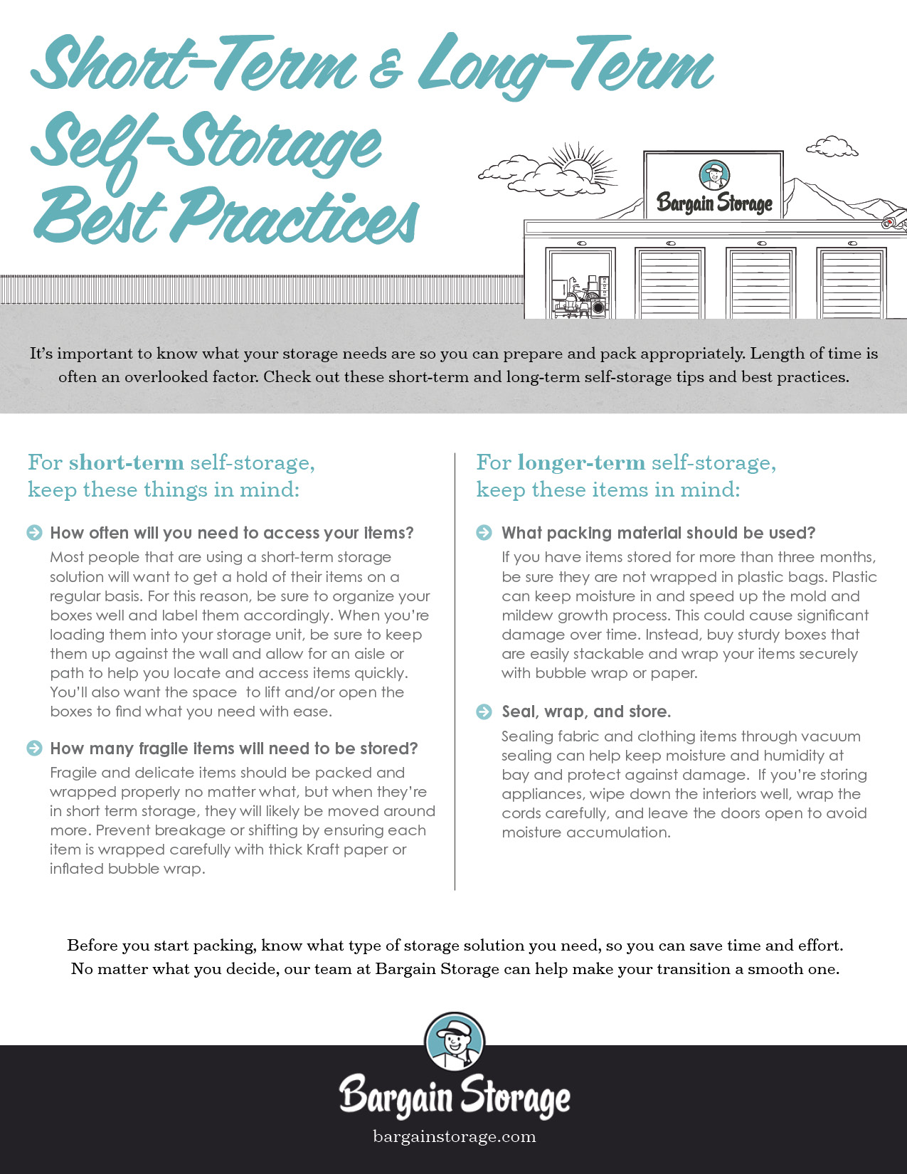 How to Pack for Short-Term vs. Long-Term Self-Storage [Checklist ...
