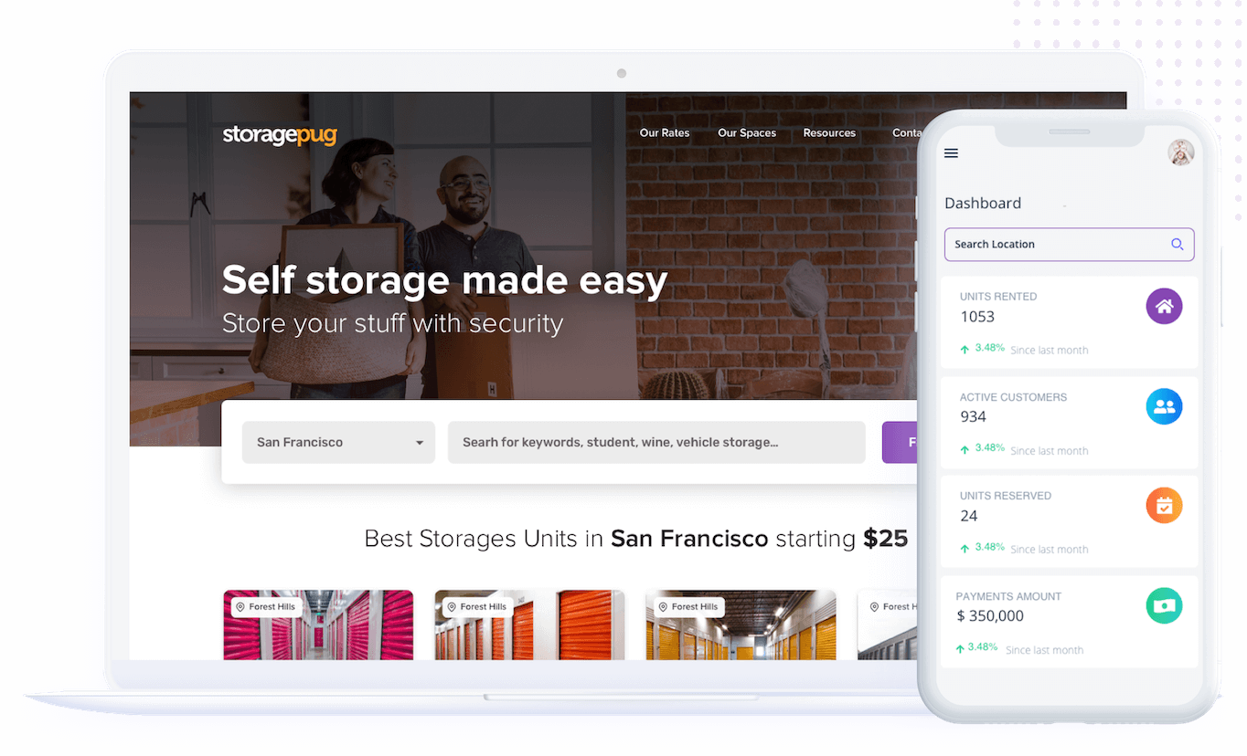 Self Storage Websites, Reputation, and Marketing Software | StoragePug
